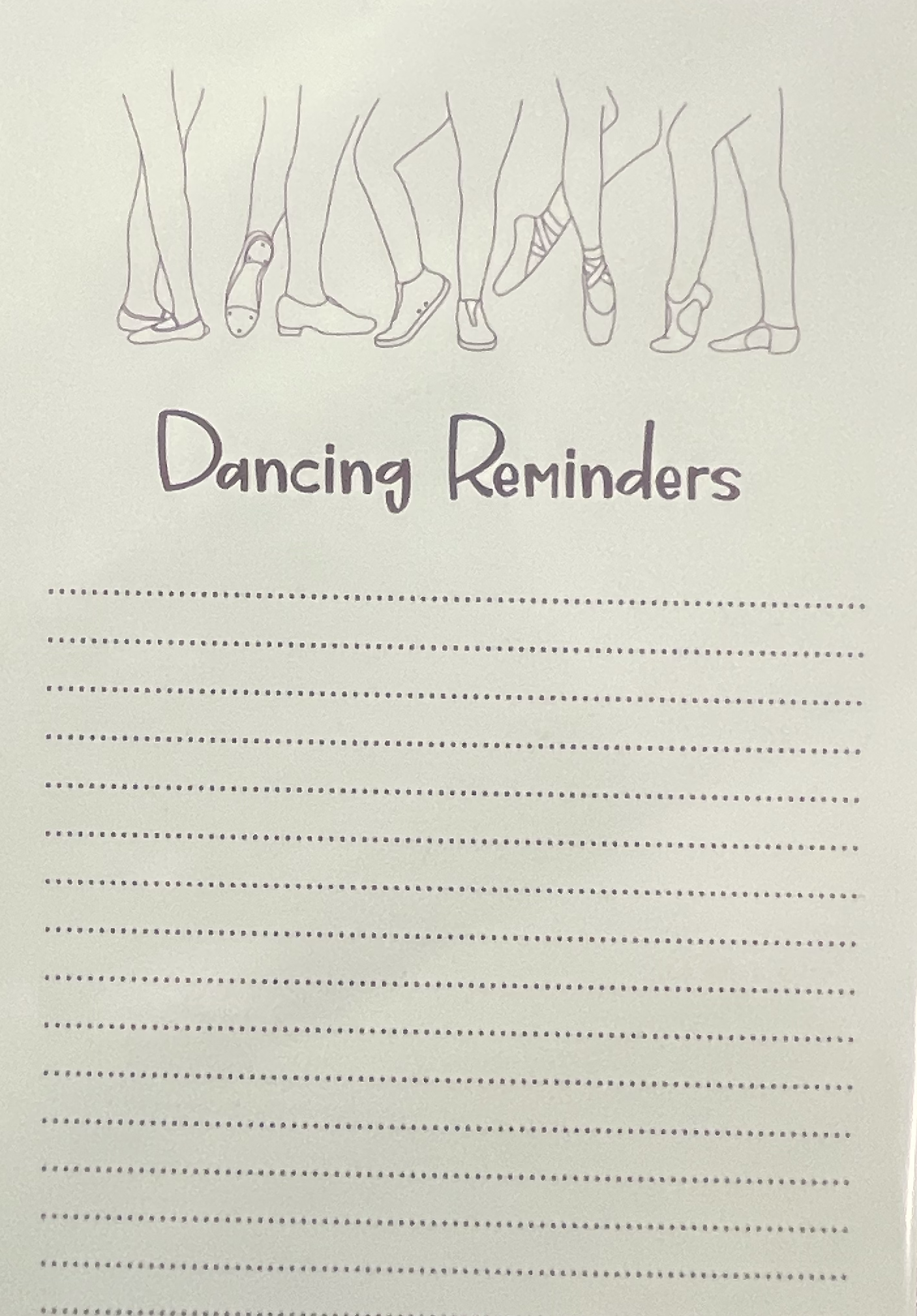 Dance Note Pads